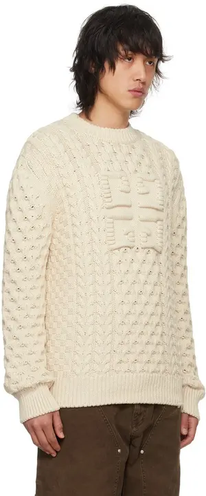 Givenchy 4g Cable Knit Sweater - Nude