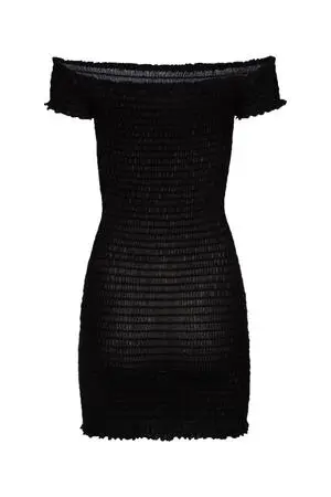 Celine Triomphe Gaufred Silk Mini Dress