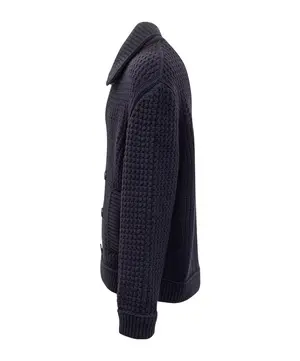 LANVIN Double-breasted Chunky Knit Cardigan
