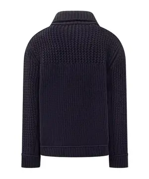 LANVIN Double-breasted Chunky Knit Cardigan