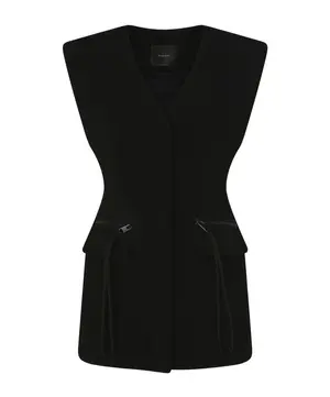 Pinko V-neck Sleeveless Vest