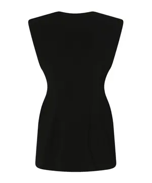 Pinko V-neck Sleeveless Vest