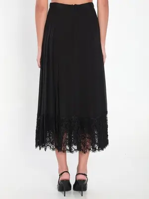 Dolce & Gabbana Lace-trim Midi Skirt