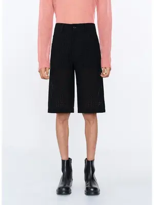 Séfr Textured Cutout Shorts