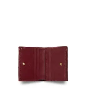Gucci Gg Marmont Card Case Wallet - Red
