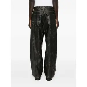 Palm Angels Stonewashed Straight Leg Pants