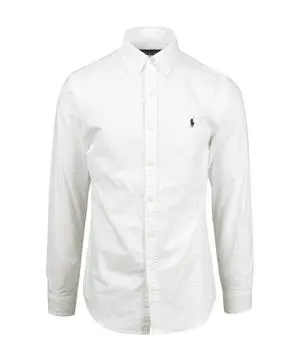 Ralph Lauren Polo Logo Embroidered Slim-fit Shirt - No