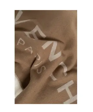 Givenchy Logo Jacquard Fringed Scarf - Brown