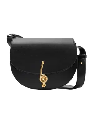 Burberry Small Bridle Foldover-top Crossbody Bag - Black