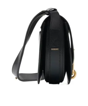 Burberry Small Bridle Foldover-top Crossbody Bag - Black