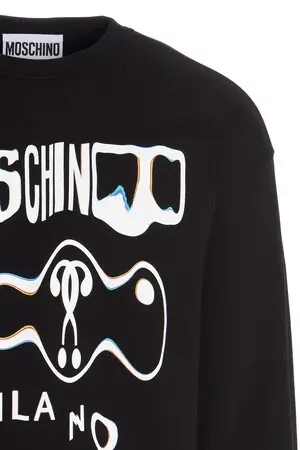 Moschino Glitch Effect Logo Sweatshirt