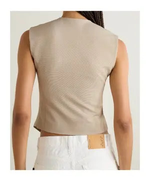 THE FRANKIE SHOP Maesa Asymmetric Canvas Vest