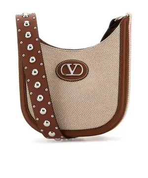 Valentino Garavani Antibes Logo Plaque Bucket Bag