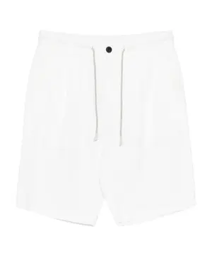 Eleventy Drawstring Pleated Shorts - White