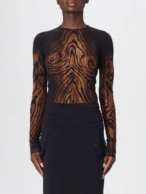 JEAN PAUL GAULTIER Double Layer Wood-print Bodysuit