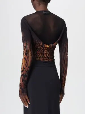 JEAN PAUL GAULTIER Double Layer Wood-print Bodysuit