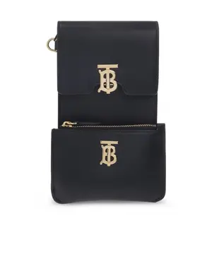 Burberry Tb-plaque Double-pouch Wallet
