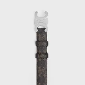 Celine Triomphe Canvas Belt - Black