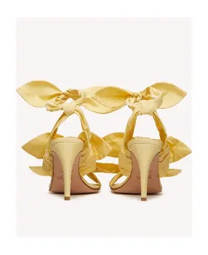 Red Valentino Open Toe Knot Detail High Heel Sandals