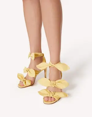 Red Valentino Open Toe Knot Detail High Heel Sandals