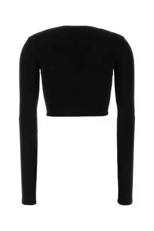 Prada Long-sleeved Cropped Top