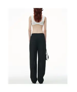Alexander Wang Slit Back Low Waisted Tailored Trousers