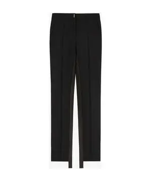 Givenchy Satin Band Straight Leg Trousers - Black