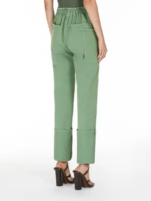 Max Mara High-waisted Straight-leg Trousers With Asymmetrical Pockets
