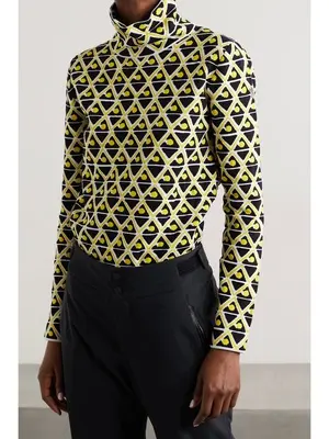 Moncler Long-sleeved Knitwear Patterned High-neck Pullover