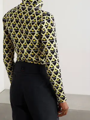 Moncler Long-sleeved Knitwear Patterned High-neck Pullover
