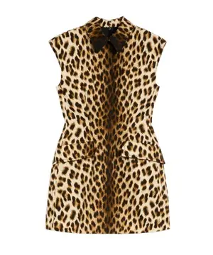 Sportmax Lonza Leopard Printed Midi Dress - No