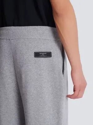 Balmain Logo Patch Straight-leg Trousers