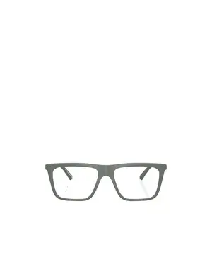Emporio Armani Square Frame Clip-on Eyeglasses - Gray