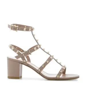 Valentino Garavani Rockstud Caged Sandals - Nude