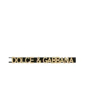 Dolce & Gabbana Letter Logo Buckle Belt