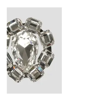 Alessandra Rich Crystal Embellished Clip-on Earrings