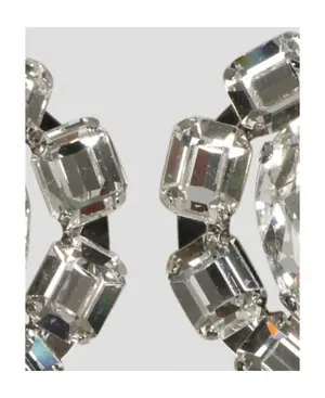 Alessandra Rich Crystal Embellished Clip-on Earrings