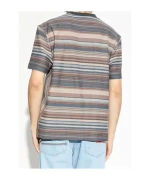 Paul Smith Striped Patterned Crewneck T-shirt - Gray