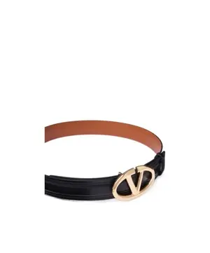 Valentino Garavani Vlogo Signature Reversible Belt - Black/brown