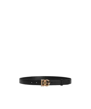 Dolce & Gabbana Dg Logo Belt - Black