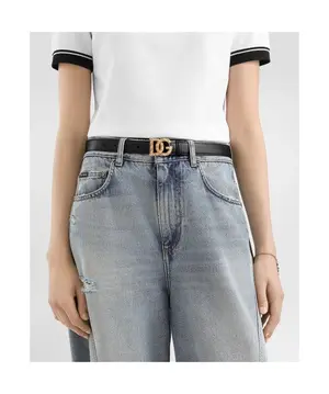 Dolce & Gabbana Dg Logo Belt - Black