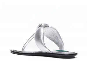 Emilio Pucci Metallic-effect Thong Sandals - Silver