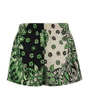 Red Valentino Printed Drawstring Shorts