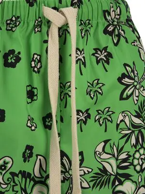 Red Valentino Printed Drawstring Shorts