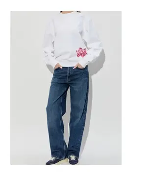 Dsquared2 Crewneck Sweatshirt With Hibiscus Print