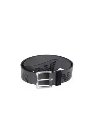 Emporio Armani Logo Belt - Black
