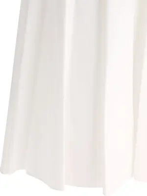 Alaïa A-line Pleated Dress With V-neck And Short Sleeves