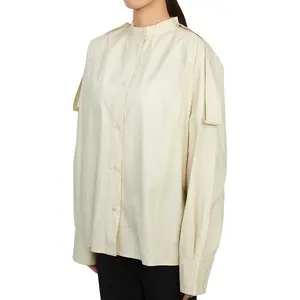 Studio Nicholson Long Sleeve Shirt With Mock Neckline