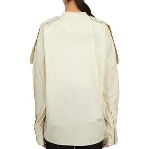 Studio Nicholson Long Sleeve Shirt With Mock Neckline