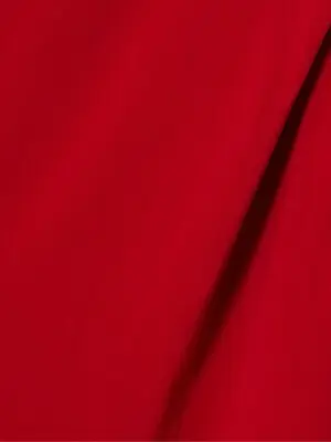 ST. AGNI Draped Maxi Dress With Train - Red